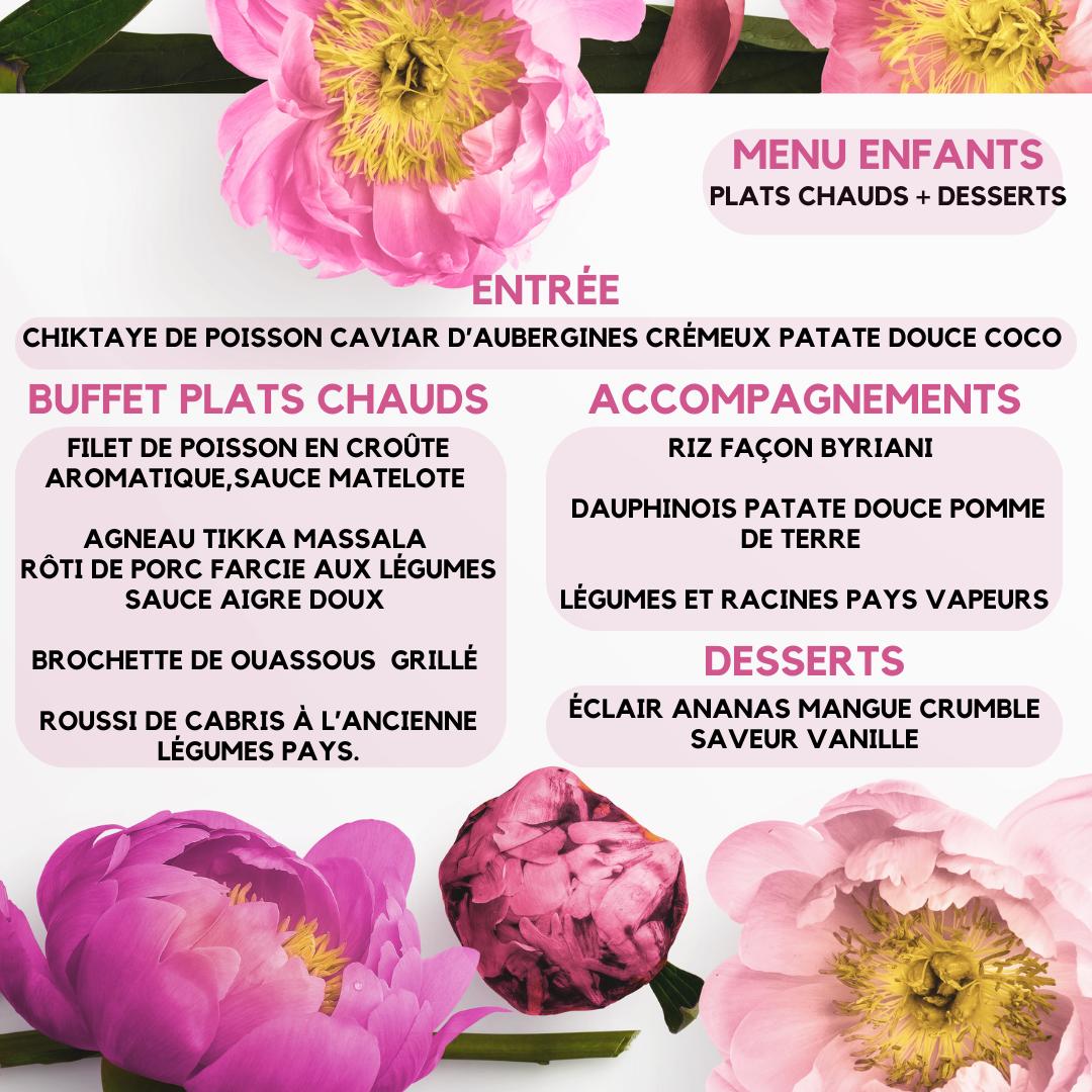 Menu de la Fête des Mères Côté Terre-Événements - La Rhumerie du Pirate ...